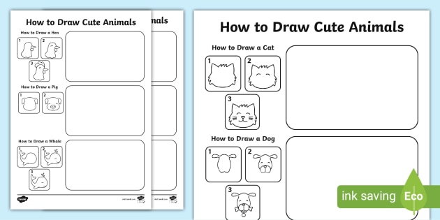 FREE! - How to Draw Cute Animals in Easy Steps