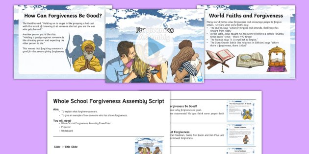 KS2 Whole School Forgiveness Assembly Pack (teacher made)