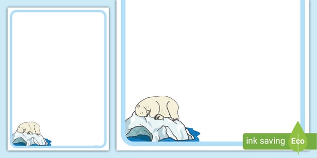 FREE! - Arctic Habitat Page Border | Page Borders | Twinkl