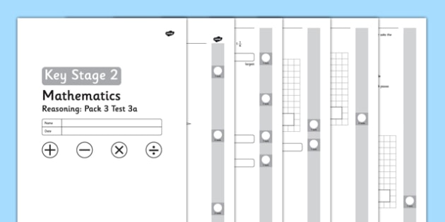 Y6 Reasoning Questions PDF -KS2 Maths Assessment Pack Set 3