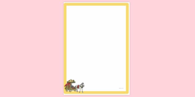 Simple King Benares Page Border | Page Borders | Twinkl