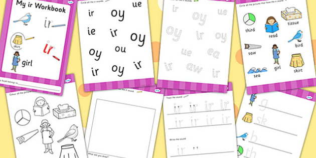 Phase 5 ir Grapheme Workbook - phase five, graphemes, literacy