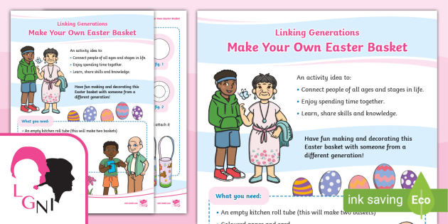 FREE! - Linking Generations - Make Your Own Easter Basket