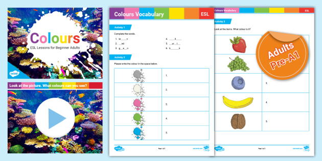 English Colours • Twinkl.com.au