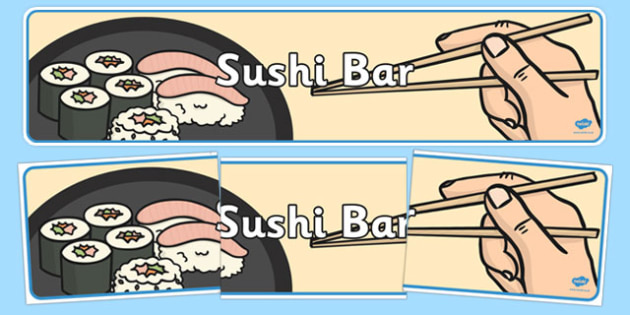 Sushi Bar Role Play Banner (teacher made)