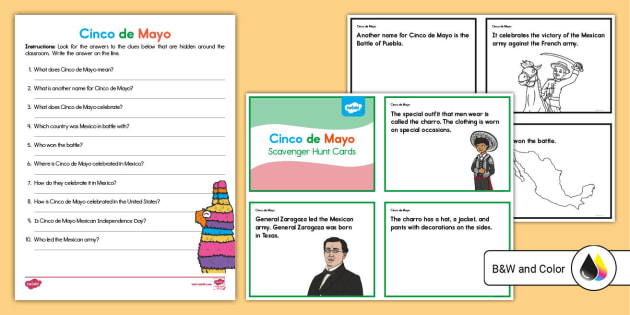 Cinco de Mayo Scavenger Hunt for Kids - Twinkl USA