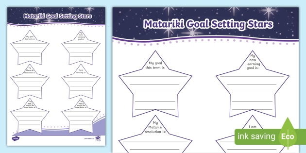 Matariki Goal Setting Stars (teacher made)