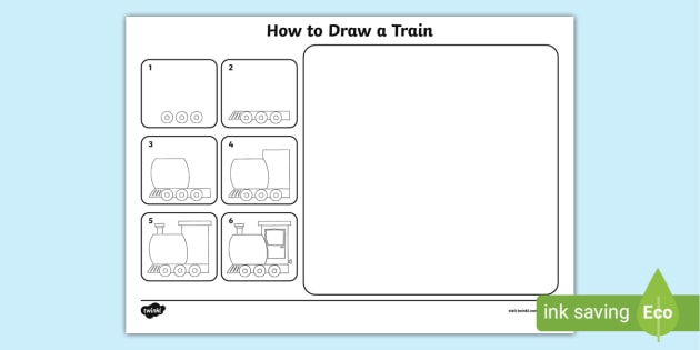 FREE! - How to Draw at Train Easy Guide (teacher made)