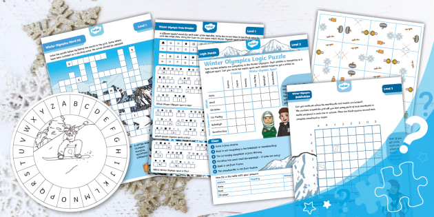 Winter Olympics Puzzle Pack - Twinkl - Kids Puzzles