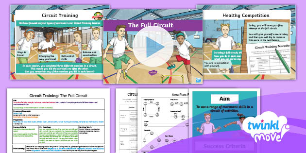 Twinkl Move PE - Y3 Circuit Training Lesson 5 The Full Circuit