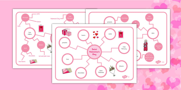 Saint Valentine's Day Differentiated Concept Maps