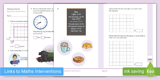 👉 Year 5 Measurement Baseline Assessment (teacher made)