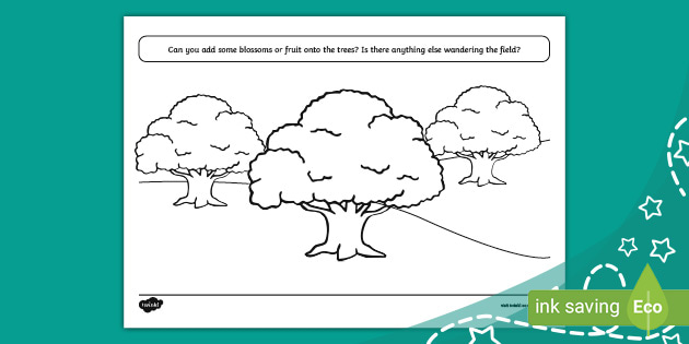 Tree Doodle Page - Parents Resource (teacher made)