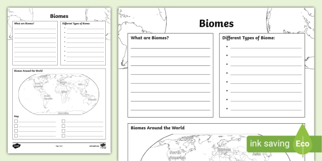 Biome Worksheet Pdf
