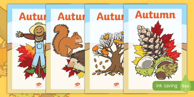 FREE! - Autumn Topic Workbook Covers (teacher made)