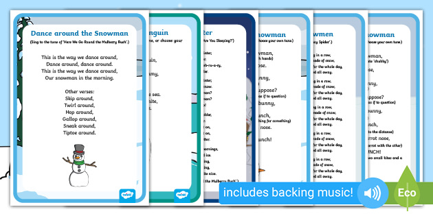 Winter season rhymes and songs | Resource pack | Twinkl