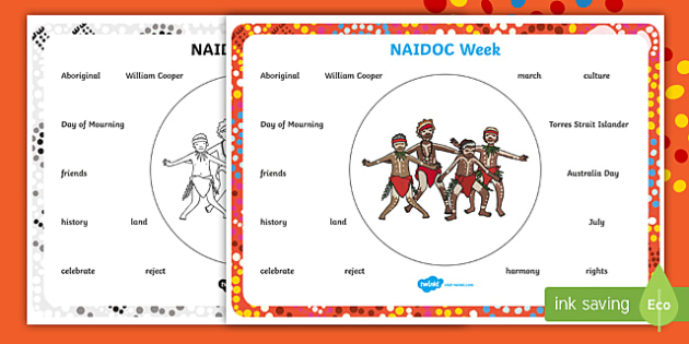 NAIDOC Week Word Mat - Australia, History, Indigenous