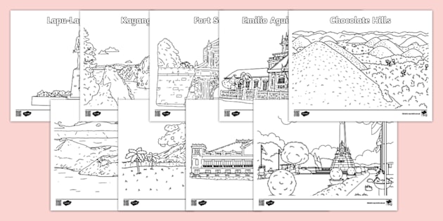 filipino culture coloring pages