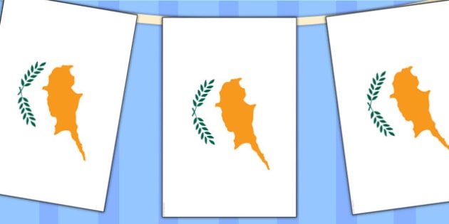 Cyprus Flag Display Bunting