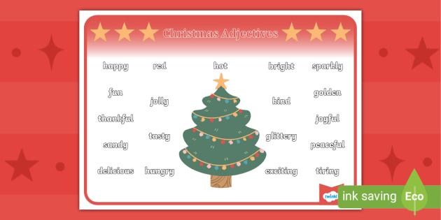 Adjective Christmas