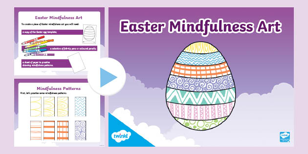 Easter Mindfulness Step-by-Step Art PowerPoint