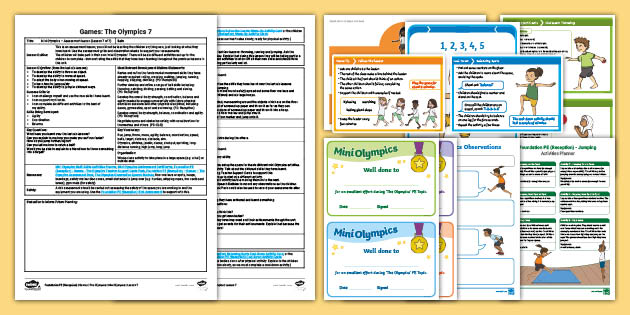 EYFS PE Games - The Olympics Lesson Pack 7: Mini Olympics