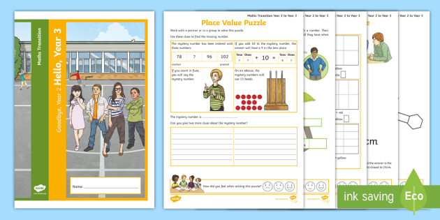 Moving to Year 3 Maths Transition Booklet (teacher made)