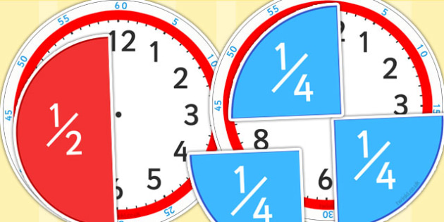 Fractions of Time Teaching Activity (teacher made)