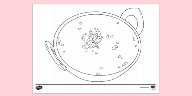 FREE! - Dal Makhani Colouring | Colouring Sheets