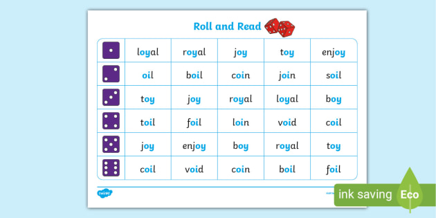 Phase 3 and 5 Roll and Read - oi and -oy