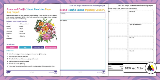 Asian and Pacific Island Countries Paper Bag Project