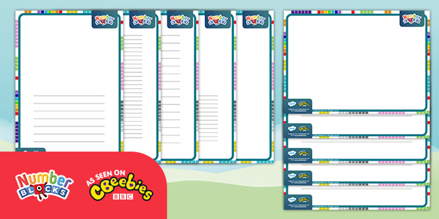 👉 Numberblocks Page Borders - Maths Teaching Resources