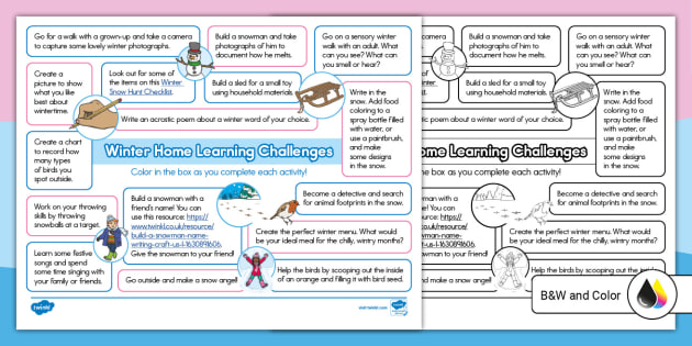 Winter Home Learning Activities | Twinkl New Year Resources