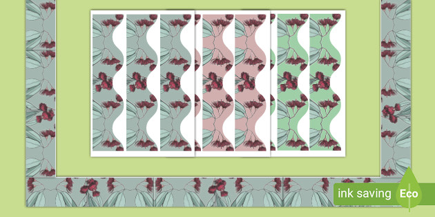 Eucalyptus Notice Board Borders (teacher made)