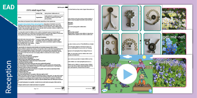 EYFS Spring Garden Collaborative Art Plan and Resource Pack