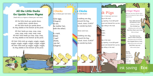 Spring Animal Songs and Rhymes - Spring Lyrics English