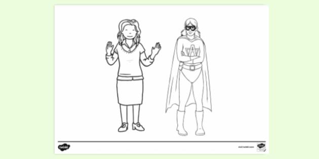 FREE! - Our Teachers Are Superheroes Colouring | Colouring Sheets