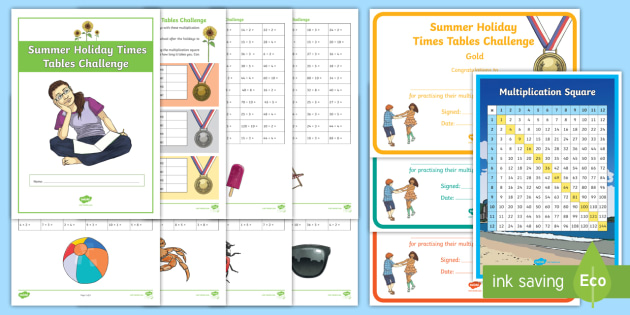 6-Week Times Tables Challenge Booklet - Twinkl