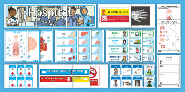 병원 놀이 팩 Hospital Role Play Pack (teacher made)