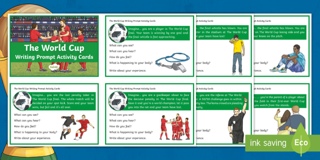KS2 The World Cup 2018 Writing Prompt Activity Cards
