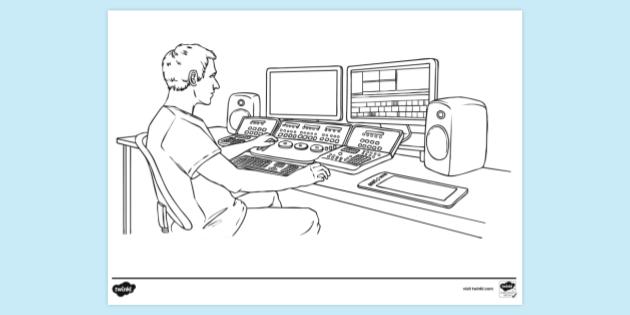 FREE! - Post Production Colouring Sheet | Colouring Sheets