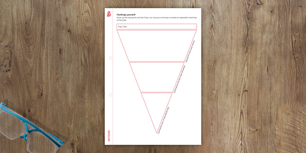 FREE! - Blank Revision Triangle Worksheet / Worksheet