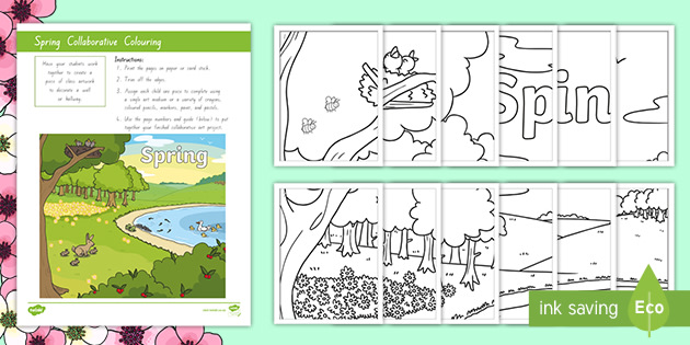 Spring Collaborative Art Pack (teacher made)