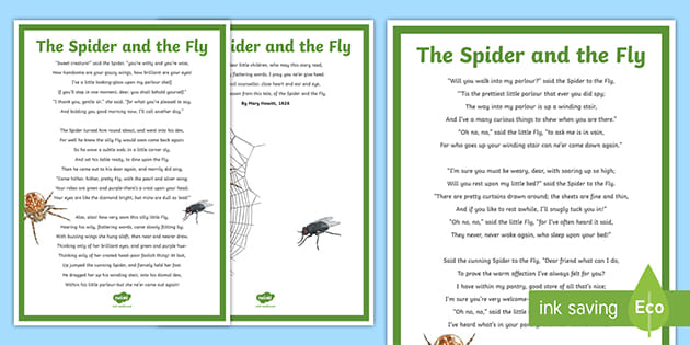 The Spider and the Fly Poem