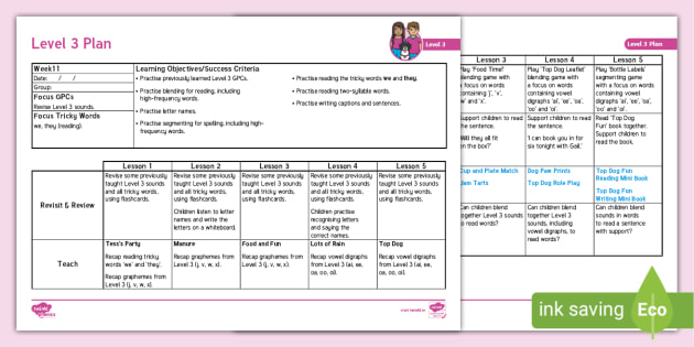Recap Level 3 Lesson Plan - Level 3 Week 11 (teacher made)