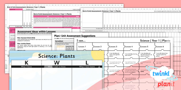 Science: Plants Year 1 Unit Assessment Pack (teacher made) Science: Plants Year 1 Unit Assessment Pack (teacher made)