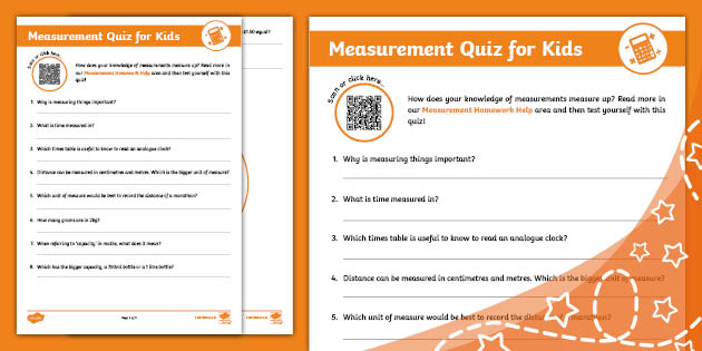 👉 Measurement Quiz for Kids (teacher made)