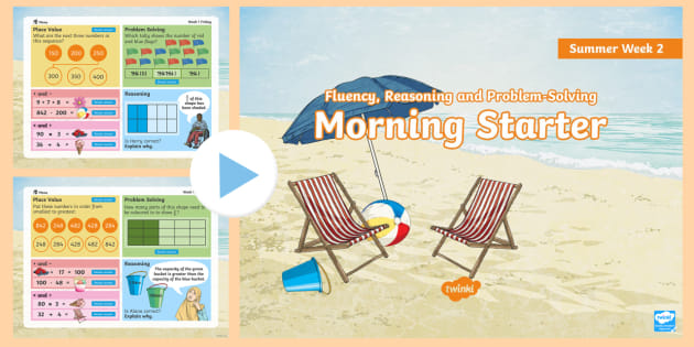 Year 3 Maths Summer Morning Starter PowerPoint 2