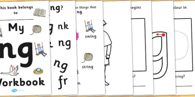 My 'ng' Letter Blend Workbook (teacher made)