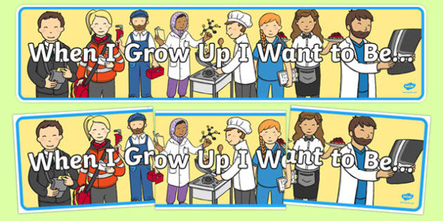 FREE! - 👉 When I Grow Up Display Banner (teacher made)